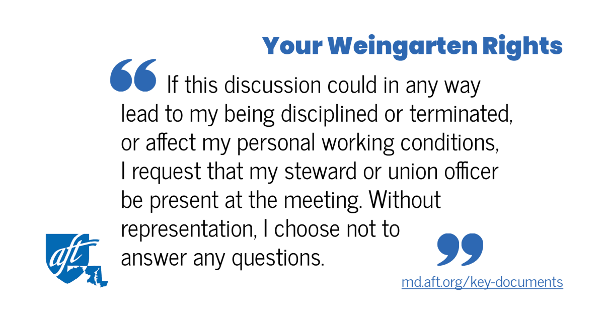 Weingarten Rights | AFT-Maryland