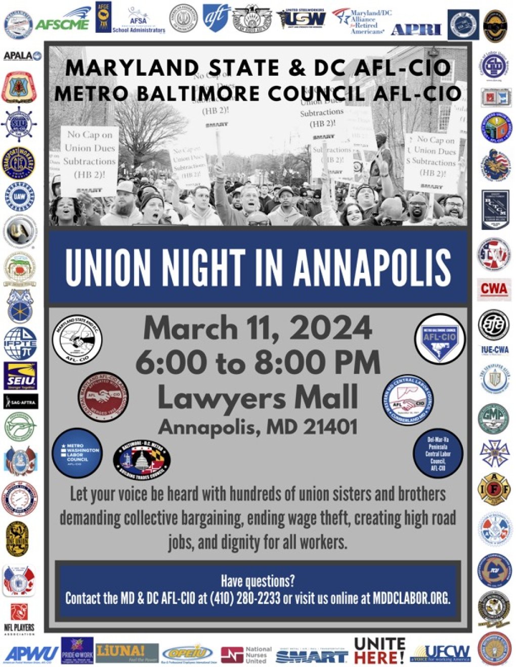 AFL-CIO Union Night in Annapolis 2024 | AFT-Maryland