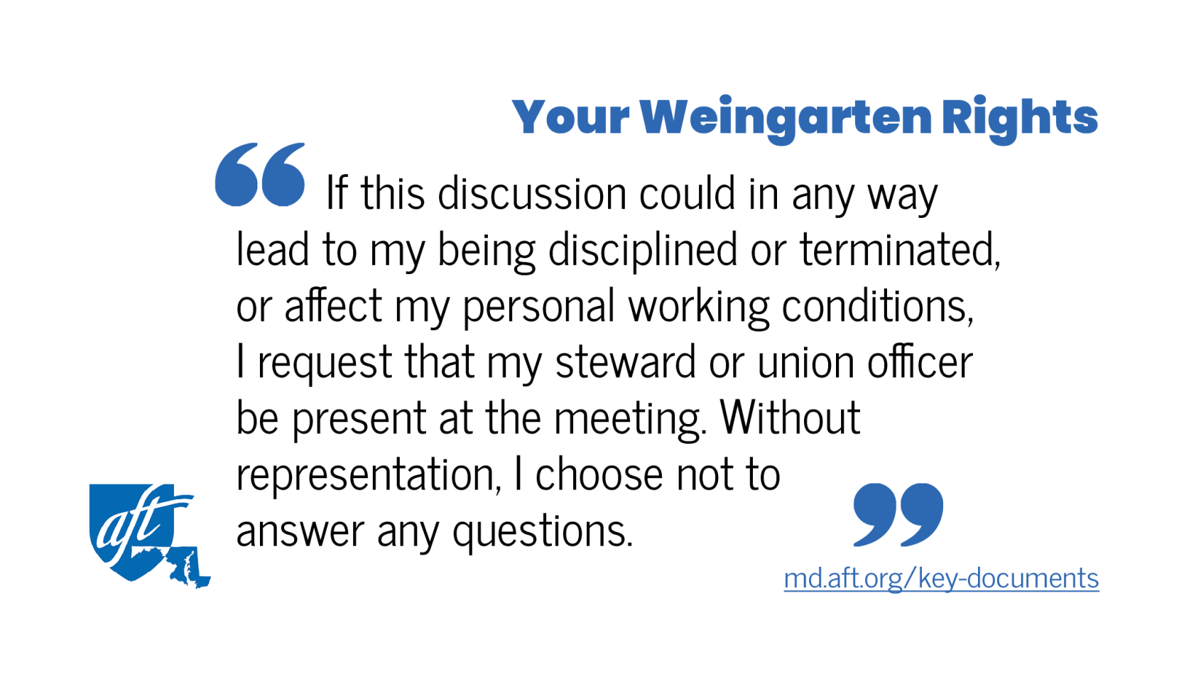 Weingarten Rights | AFT-Maryland