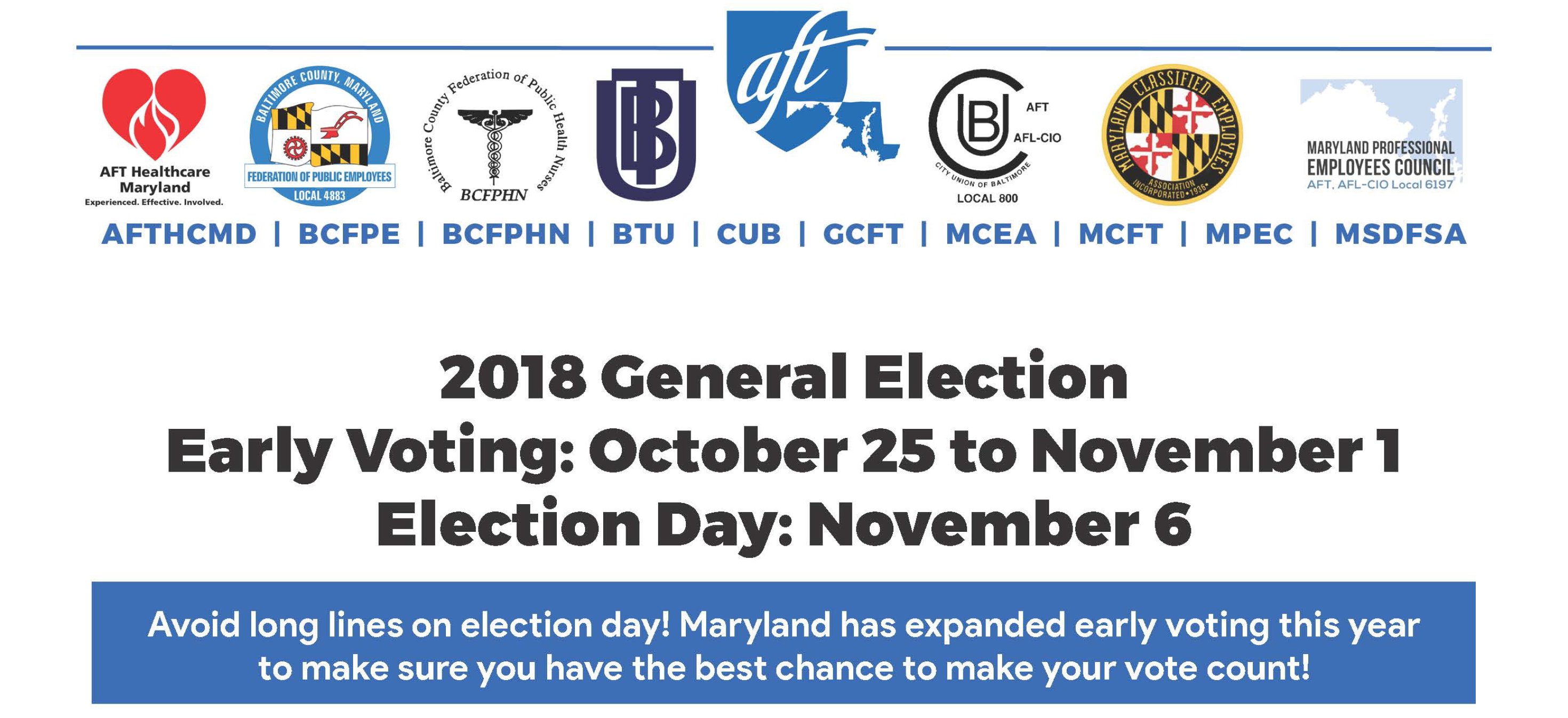 Early Voting Locations | AFT-Maryland