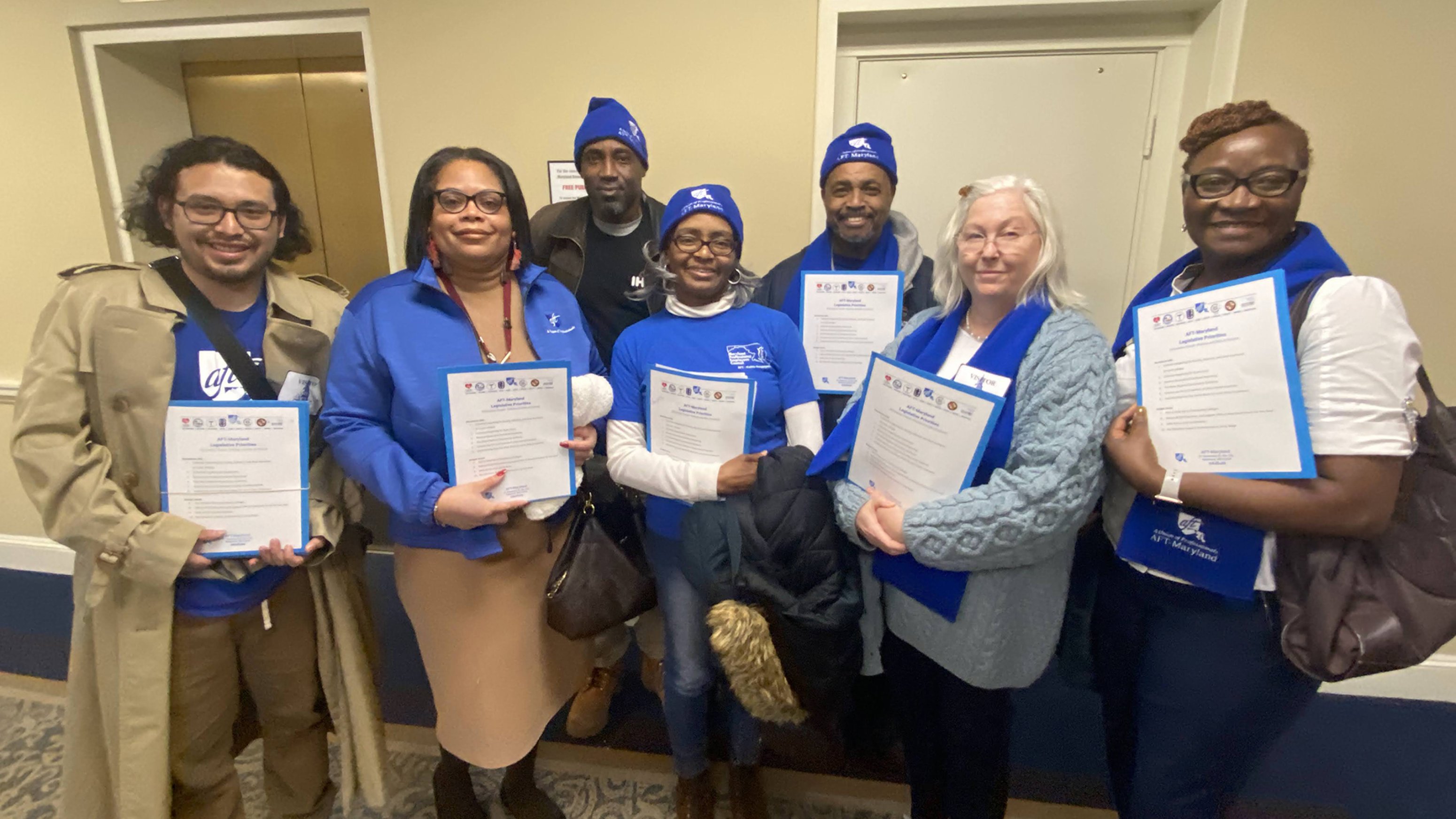 AFT Maryland Members Head to Annapolis for Lobby Night 2024 | AFT-Maryland