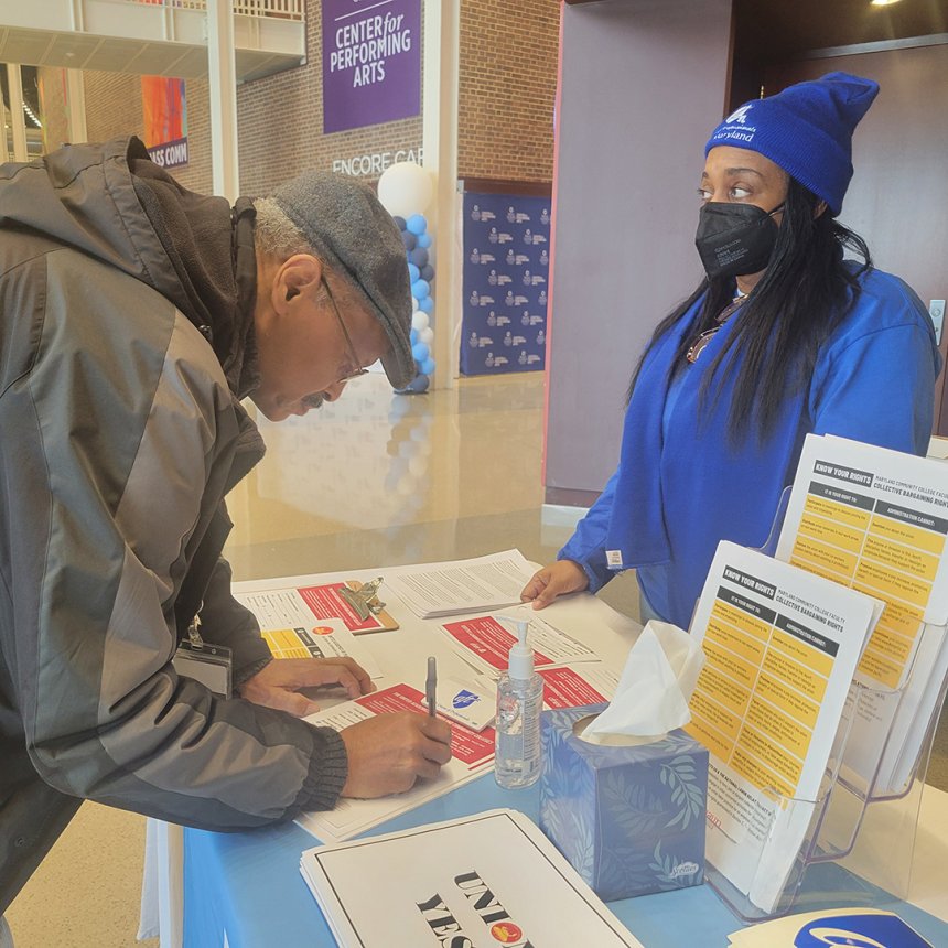Union Authorization Cards at Prince George’s Community College | AFT ...